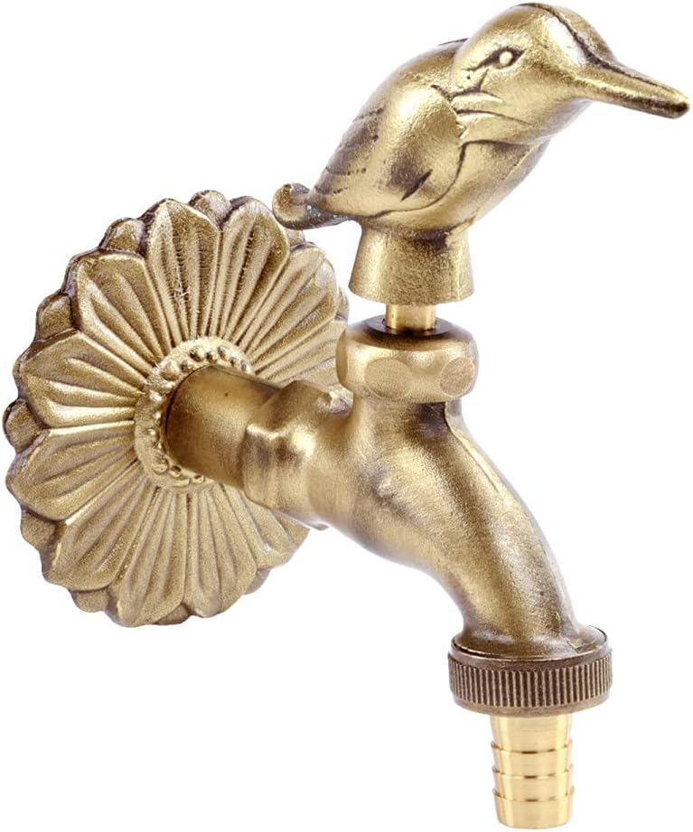 Amazon.com : Decorative Brass Bird Garden Outdoor Faucet 4” inches L ...
