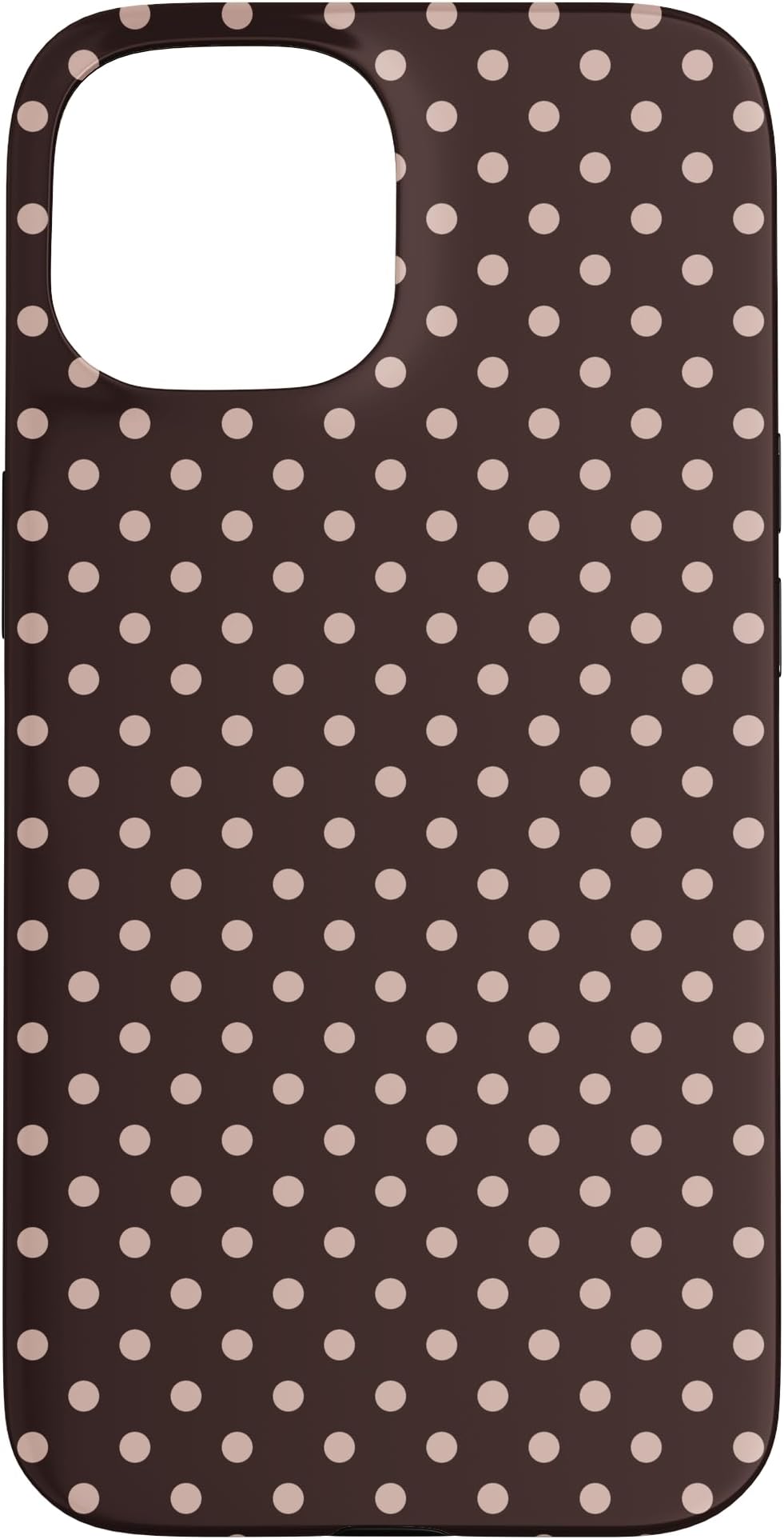 Amazon.com: iPhone 15 Classic Polka Dots Pattern, Brown, Boho Polka Dot ...
