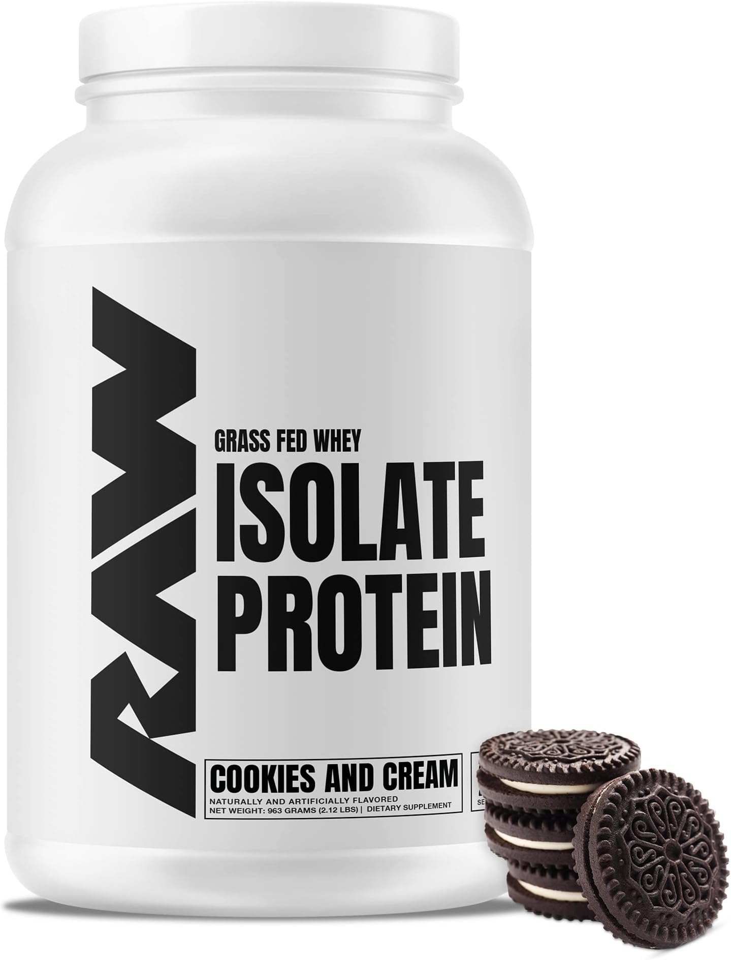 Amazon.com: RAW Whey Isolate Protein Powder, Dark Chocolate - 100% ...