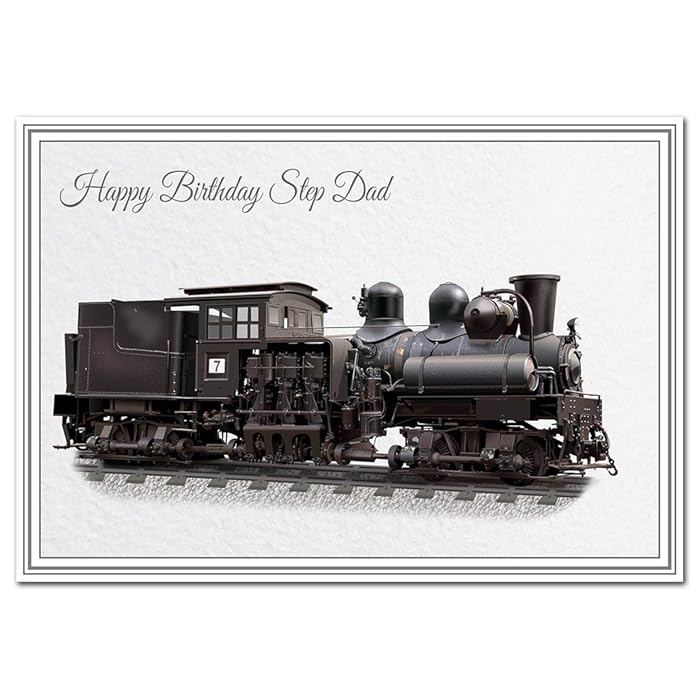 Buy Stunning Birthday Card for Men - Steam Engine - Unusual Unique ...