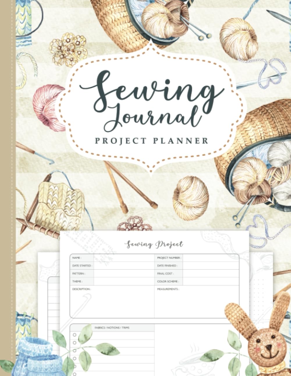 Sewing Journal to Record Sewing Projects: 110-Page Planner, Log Book ...