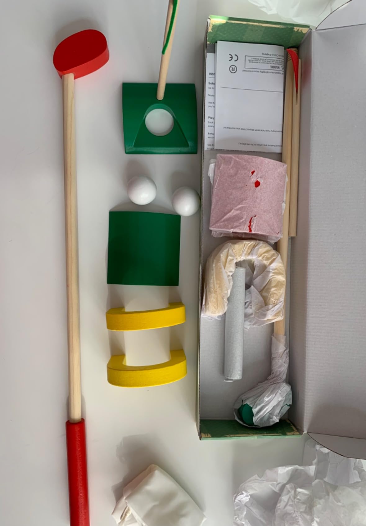 Amazon.com: GOTHINK Wooden Kids Golf Toy Set for Boys Girls – Mini ...