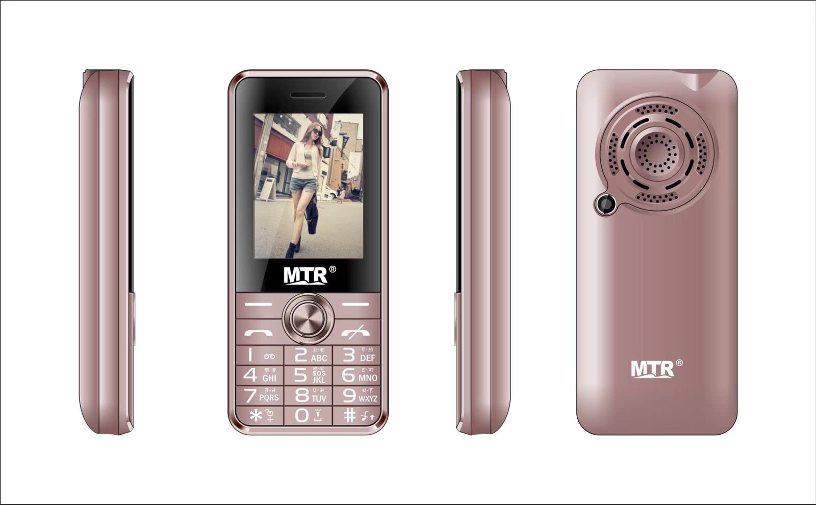 MTR Beat (Pink) Phone with 2.4 INCH Display,3000 MAH Battery,Voice Call ...