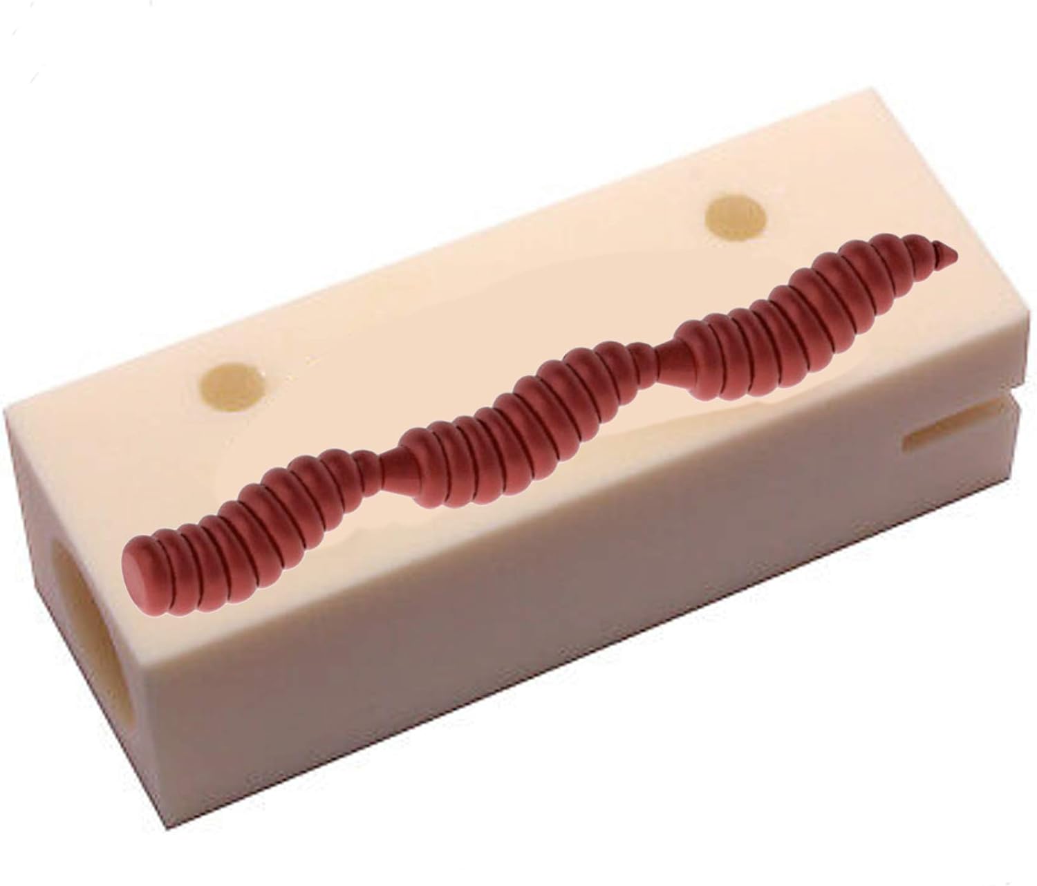 Amazon.com : Soft Plastics Mold for .3' Maggot Lure DIY Spike Ice ...