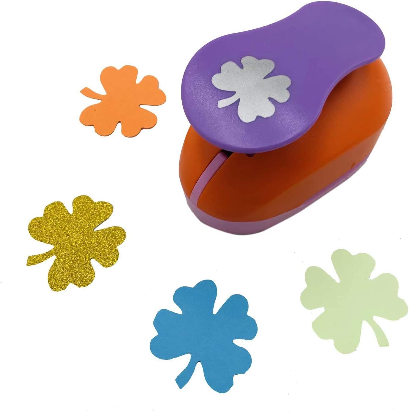 Amazon.com : Kubert Shamrock Crafts Punch 1 Inch Paper Punches - Clover ...