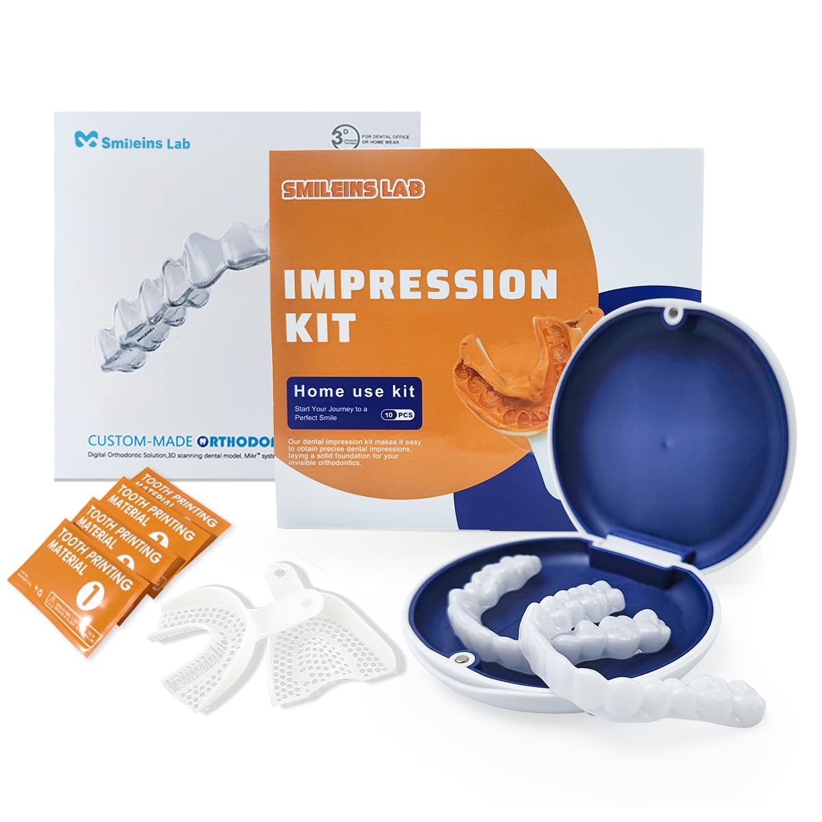 Amazon.com: 2 Custom Retainers for Teeth, Dental White Retainer ...