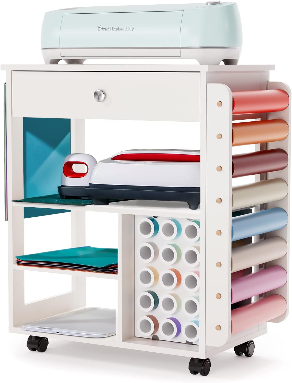 Amazon.com: Crafit Organization and Storage Cart Compatible with Cricut ...