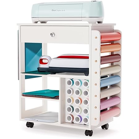 Amazon.com: Crafit Organization and Storage Cart Compatible with Cricut ...