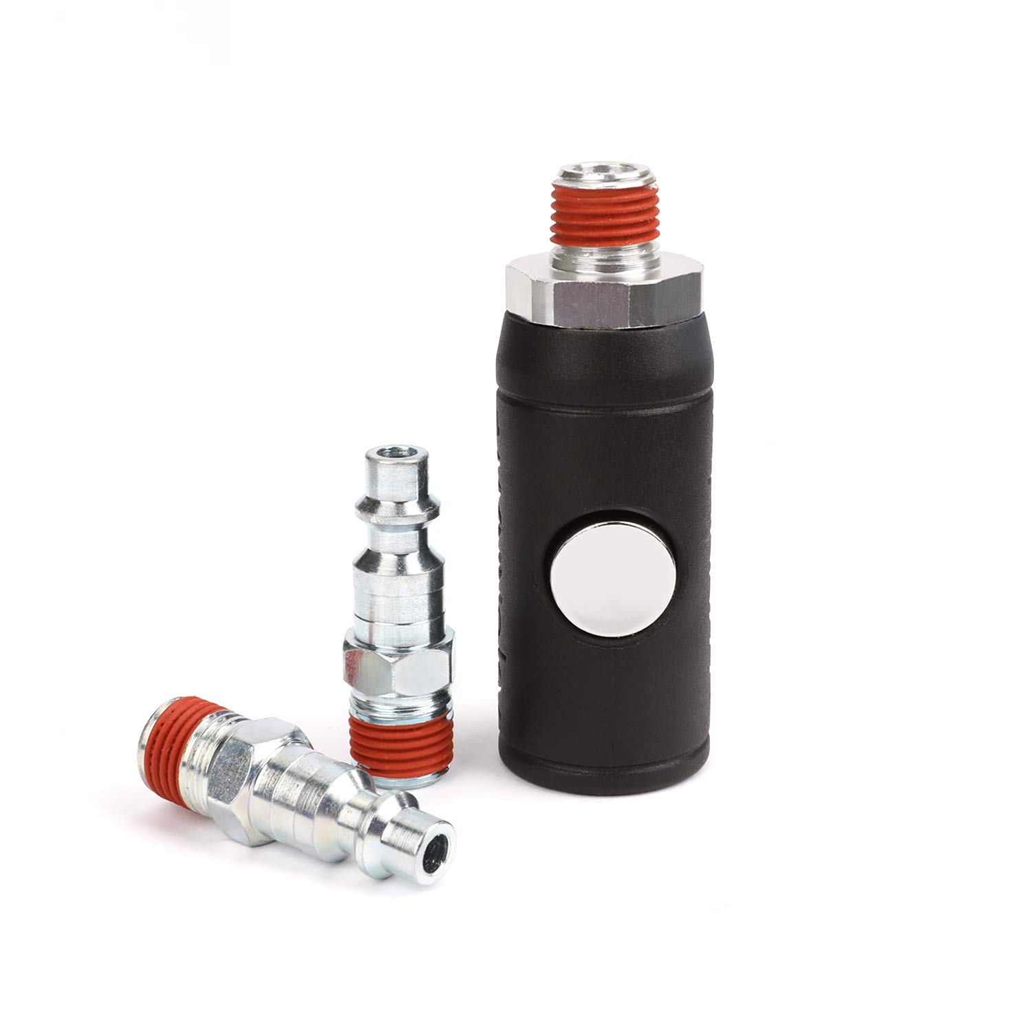 Buy WYNNsky 1/4'' NPT Air Coupler and Plug Set, I/M and T Type Push ...