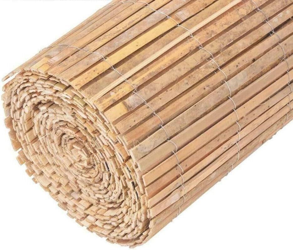 Rolled Wooden Slat Fencing