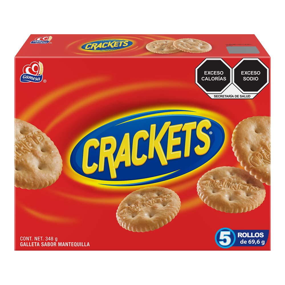 Crackets, Galletas Crackets, 5 rollos, 348 g, 437.8 grams, 348 gramo, 1 ...