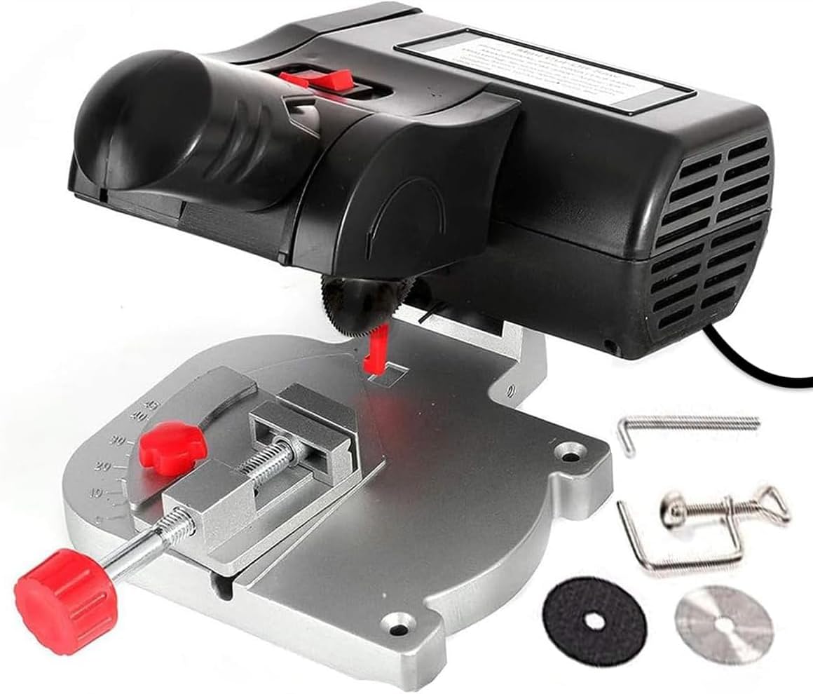 YaeTek 110V Mini Bench Top Cut-off Miter Saw for Arts & Crafts Cutting ...