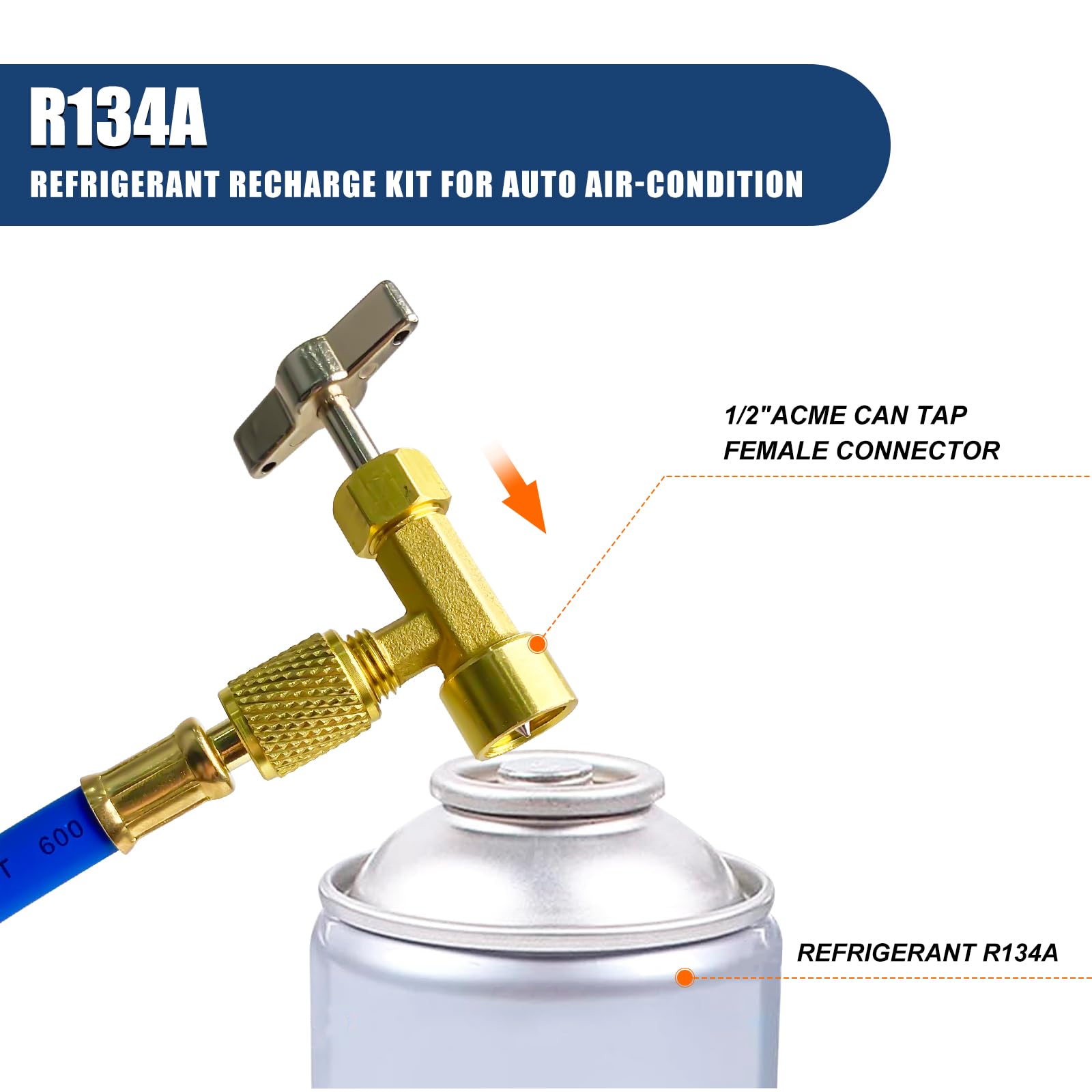 Snapklik.com : BACOENG R134a Refrigerant Recharge Kit, AC AUTO R134a/R ...