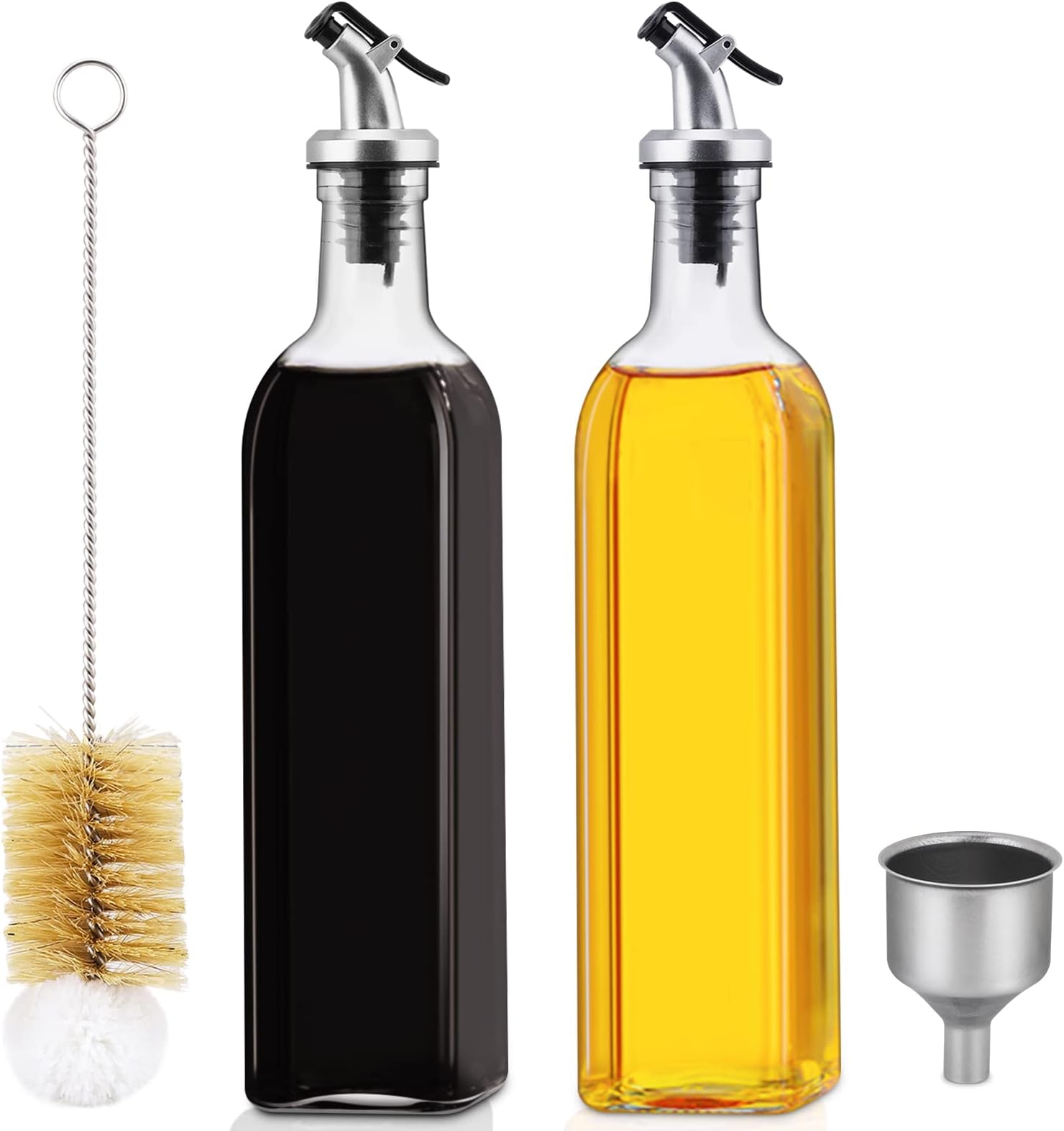 FDGAUCA Oliera Salvagoccia 2 Bottiglie Vetro 500ml Vetro Borosilicato ...