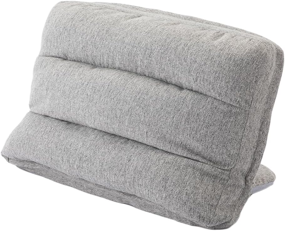 Amazon｜カインズ(CAINZ) カバーが洗える 背もたれイス Lepoco グレー 幅58cm 奥行36〜42cm 高さ16〜35cm 座椅子 14段階 リクライニング 枕 背椅子 足 ...