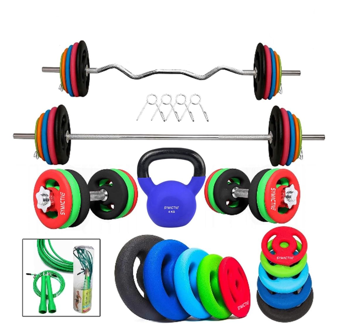Amazon Brand - Symactive Best Home Gym Training (20 Kg to 50 Kg) Home ...