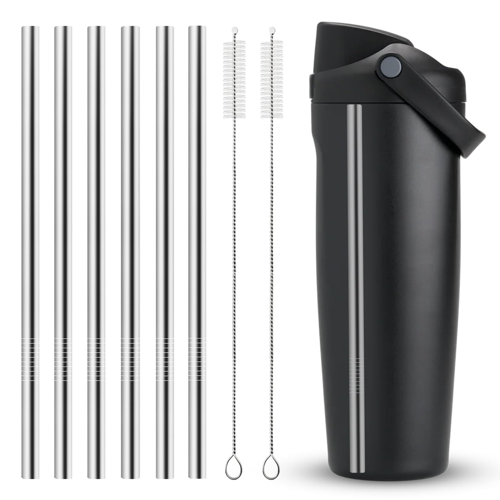 Owala Metal Straw 6pcs Stainless Steel Wate Bottle Staws Fo Owala Wate ...