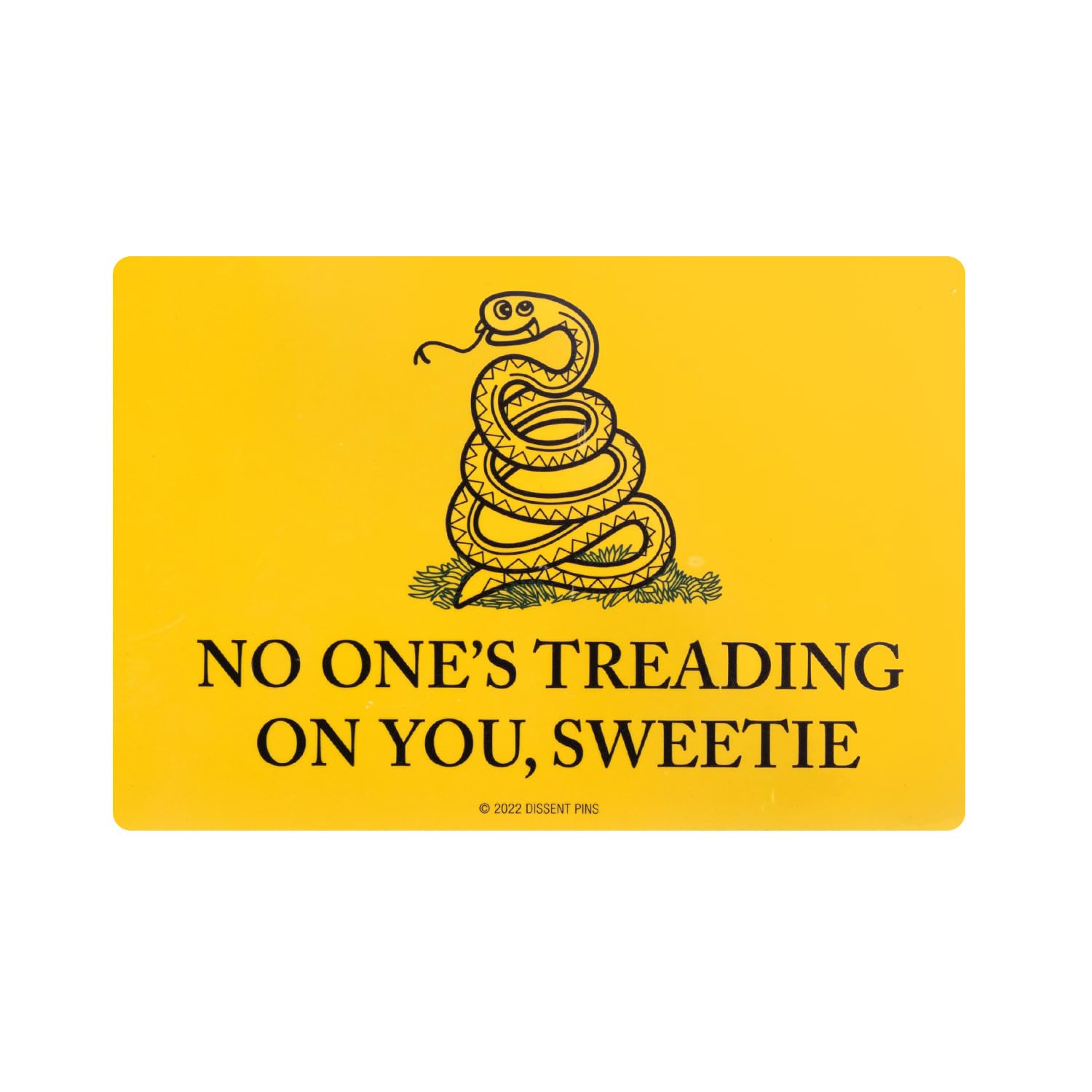 Amazon.com: No One's Treading On You, Sweetie - Funny Automotive Magnet ...