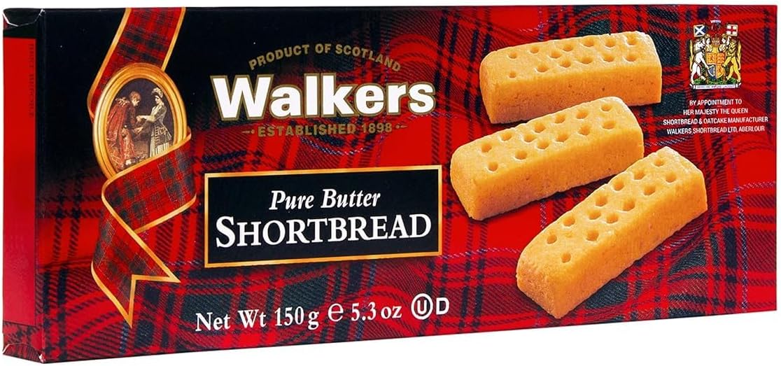 Amazon.com: Walkers Pure Butter Shortbread cookies 150g x 2 box ...