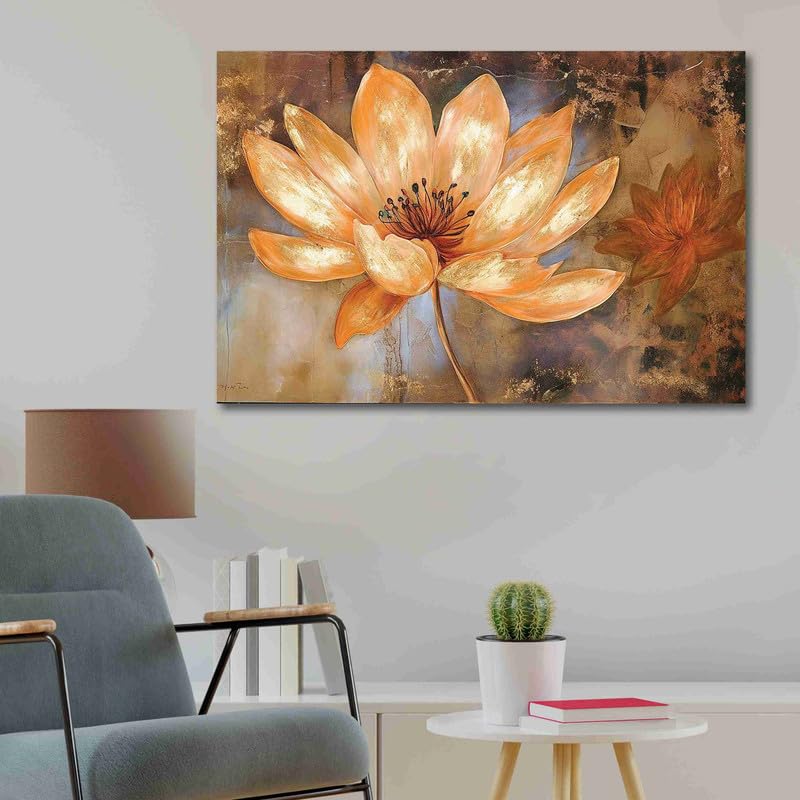 SAF paintings Unframed Rolled Art Print|Abstract Flower Canvas Wall Art ...