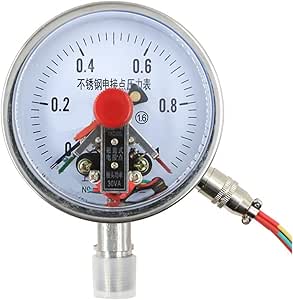 Amazon.co.jp: YXC-100BF ステンレス電気接触圧力計 1.6MPa24V220V360V 磁気アシスト電気接触圧力計(0.6MPA) : 車＆バイク