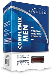 MEN MultiVit | Vitaminas, Minerales y Omega 3 para Hombres | 30 Capsulas Softgels | Complemix ...