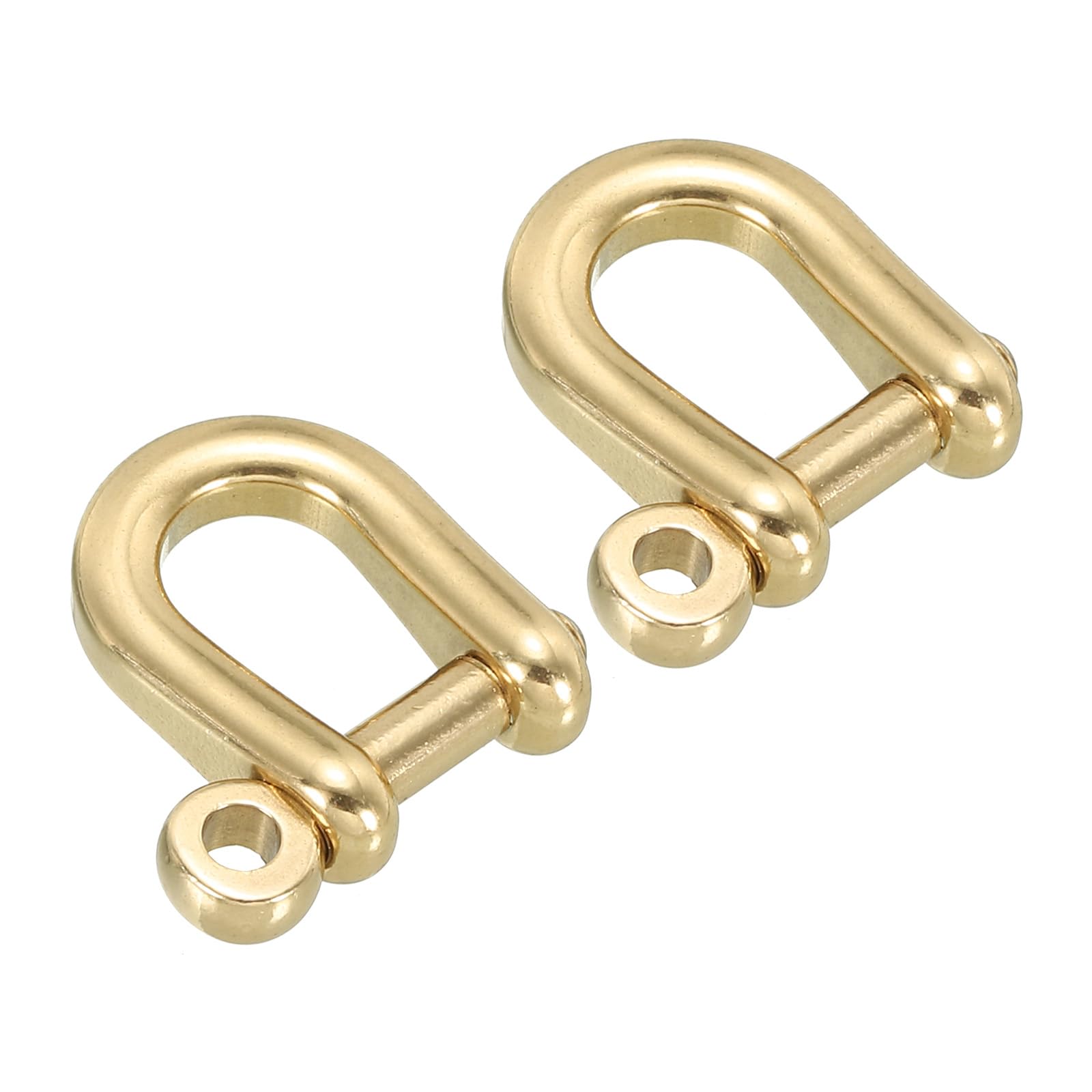 Amazon.com: PATIKIL D-Ring Shackle, Brass Pin Shackle U Type Fob Key ...