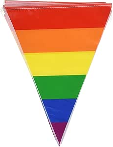 Amazon.com: Rainbow Pennant Banner Party Accessory : Home & Kitchen