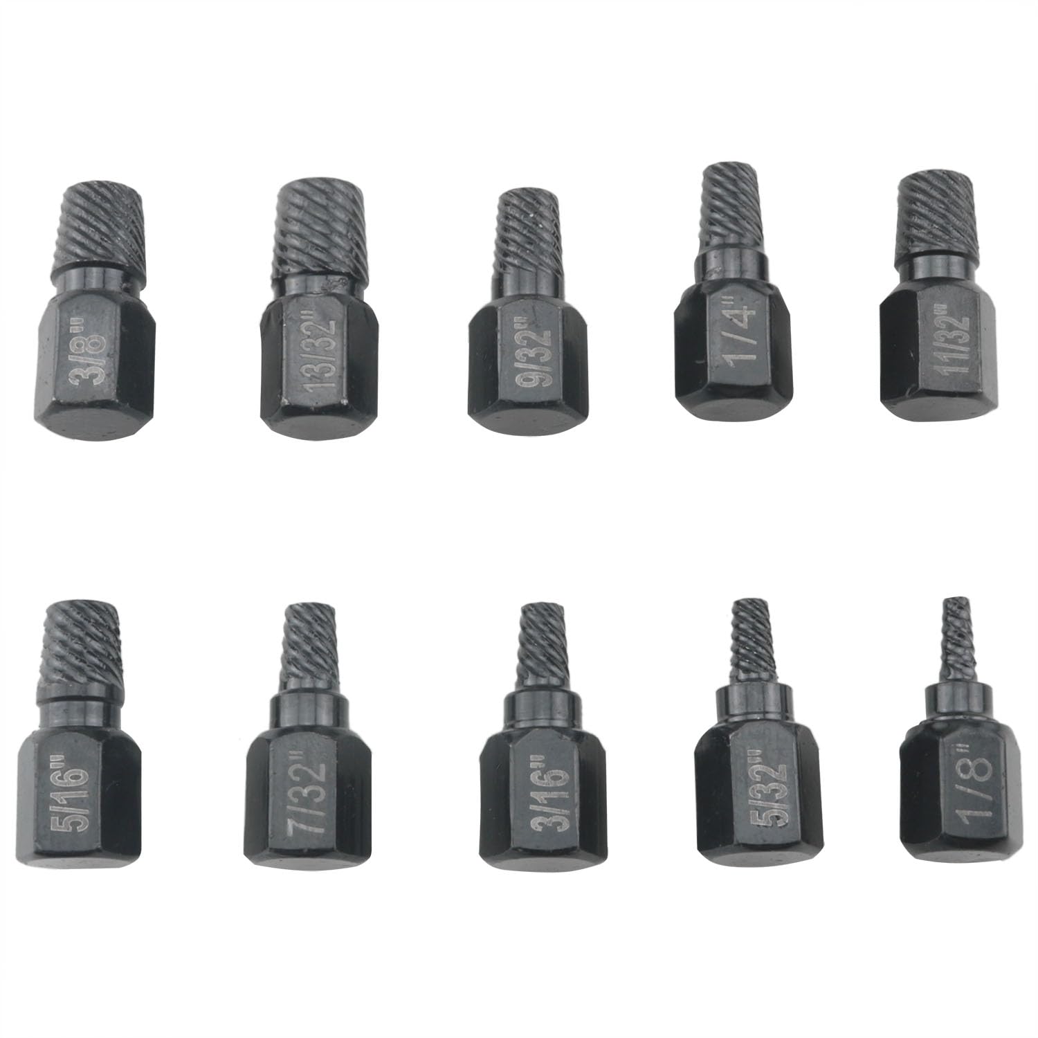 CHENJIN 10PCS Hexagon Socket Head Screw Extractor Alloy Steel Screw ...