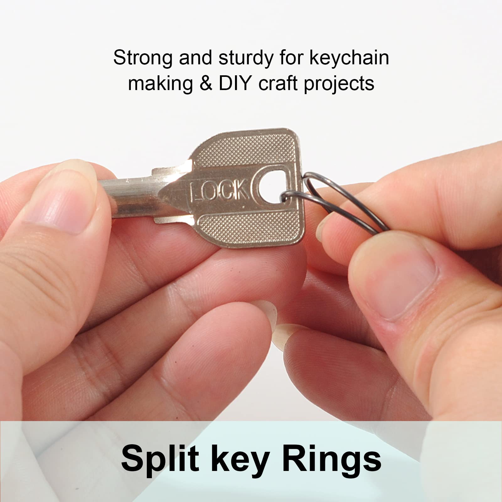Snapklik.com : 200PCS Key Rings, Split Bulk Keyrings For Keychain And ...