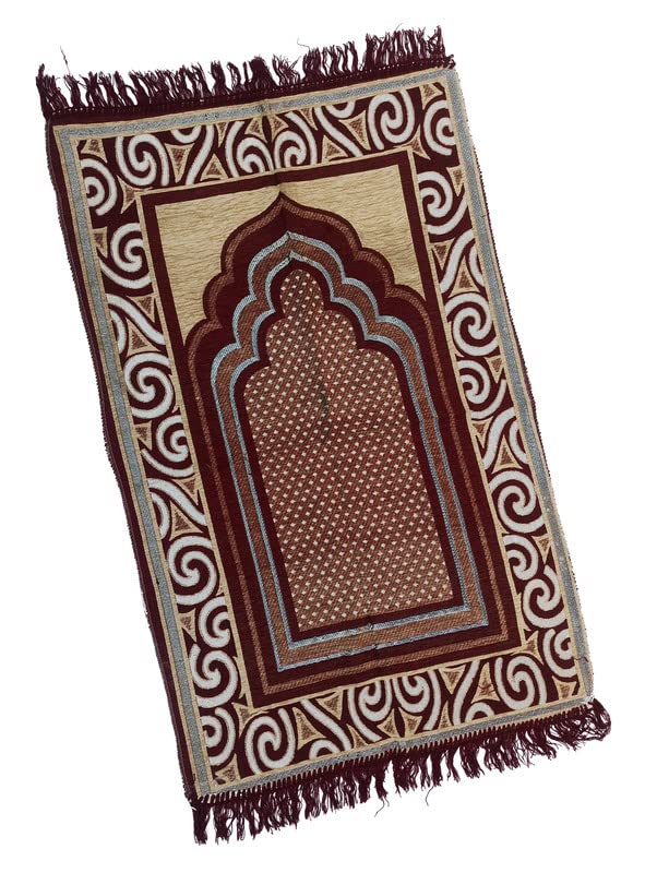Buy ADIRNY Cotton Prayer Mat Musalla Janamaz for Namaz Muslim 46x26 ...