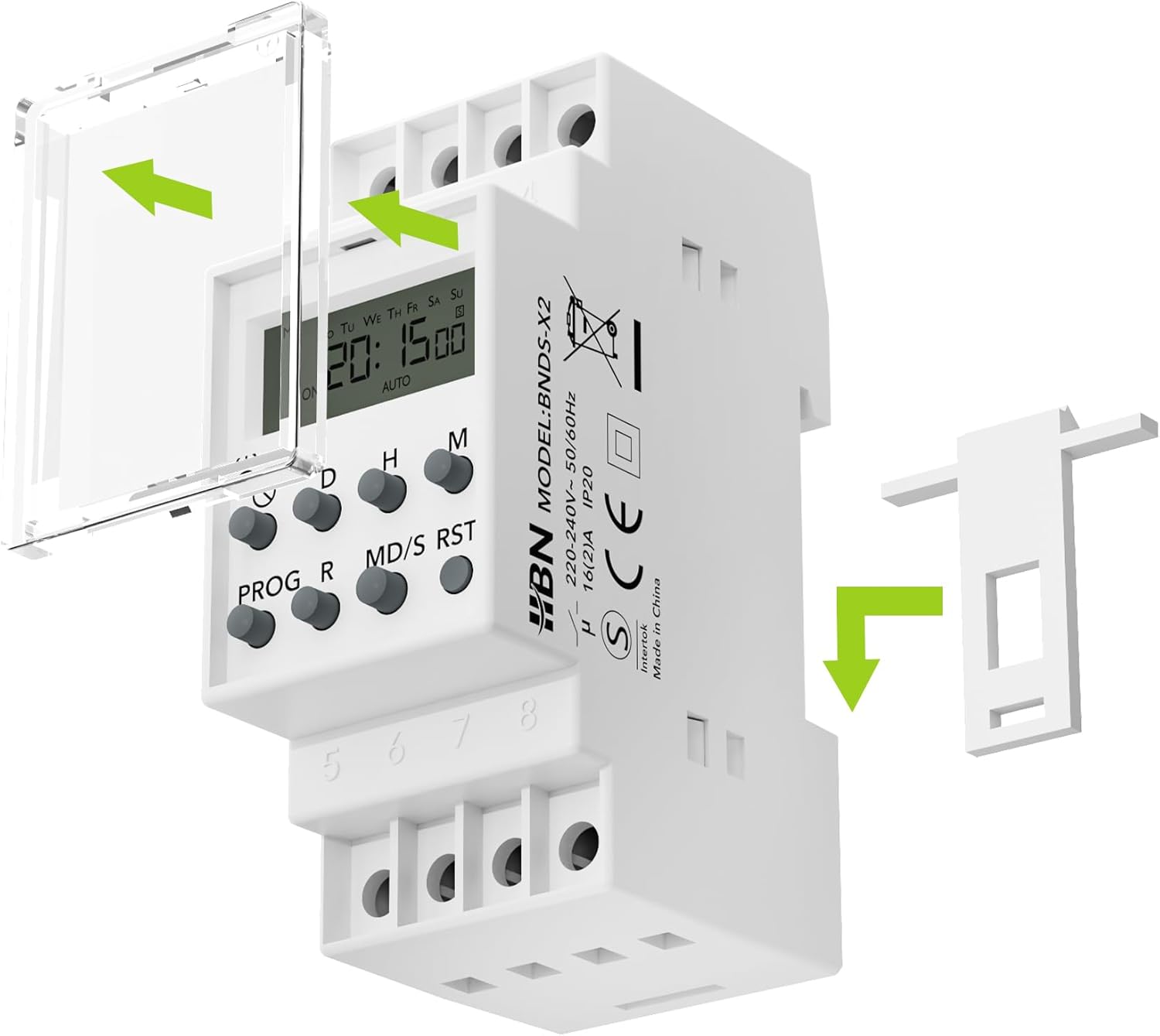 HBN Digital Timer Switch for DIN Rail Mounting BNDS-X2 User Manual