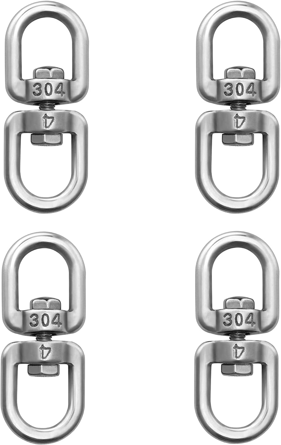 Amazon.com: luvtree Stainless Steel Swivel Ring Double Ended Swivel Eye ...