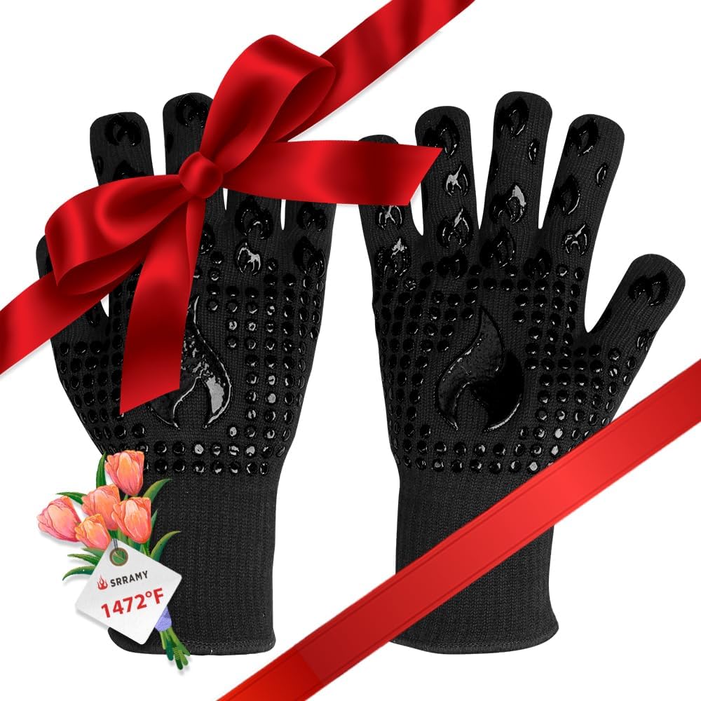 Amazon.com : G & F 1682 Dupont Nomex Heat Resistant gloves for cooking ...