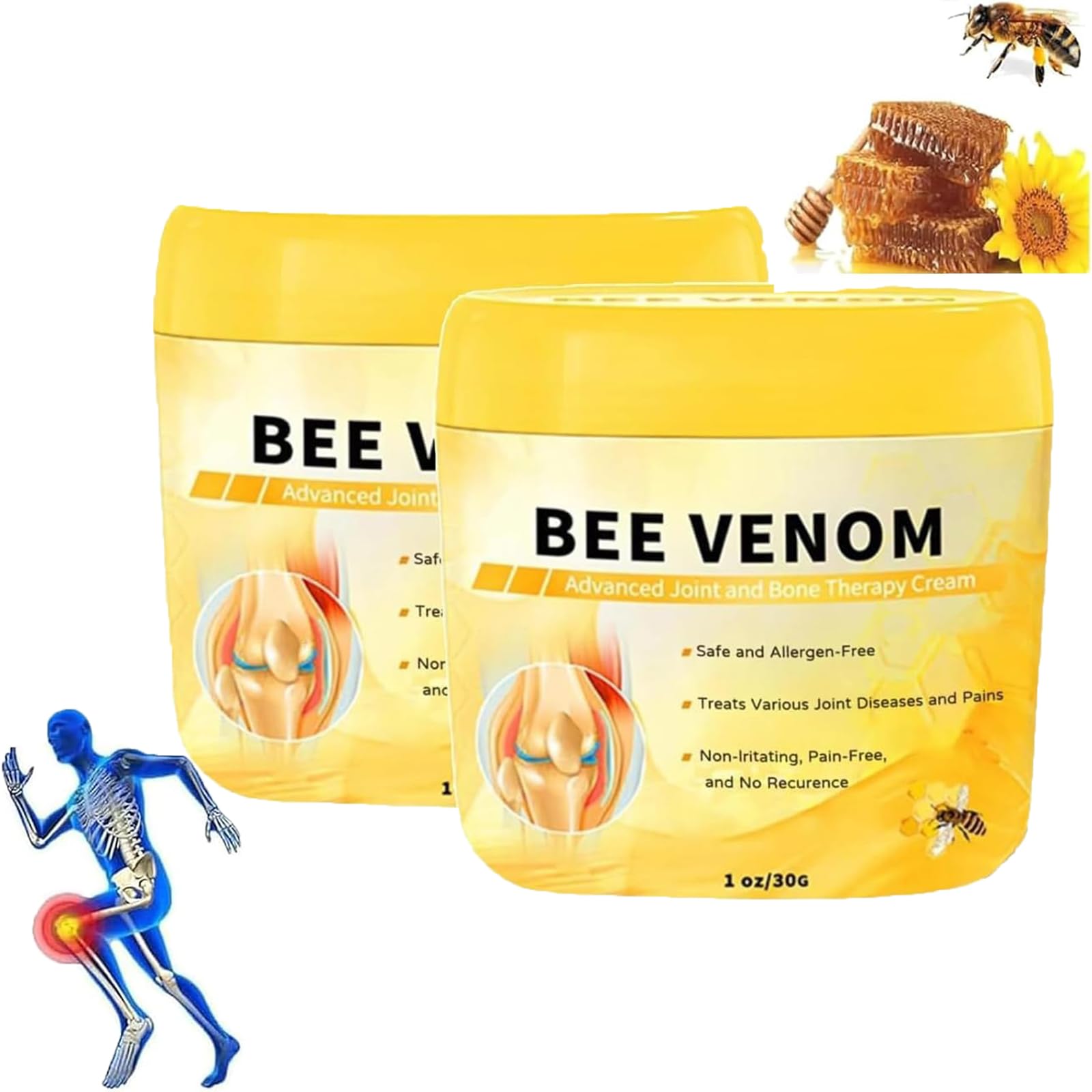 Bee Venom Advanced Joint and Bone Therapy Cream,New Bee Venom ...