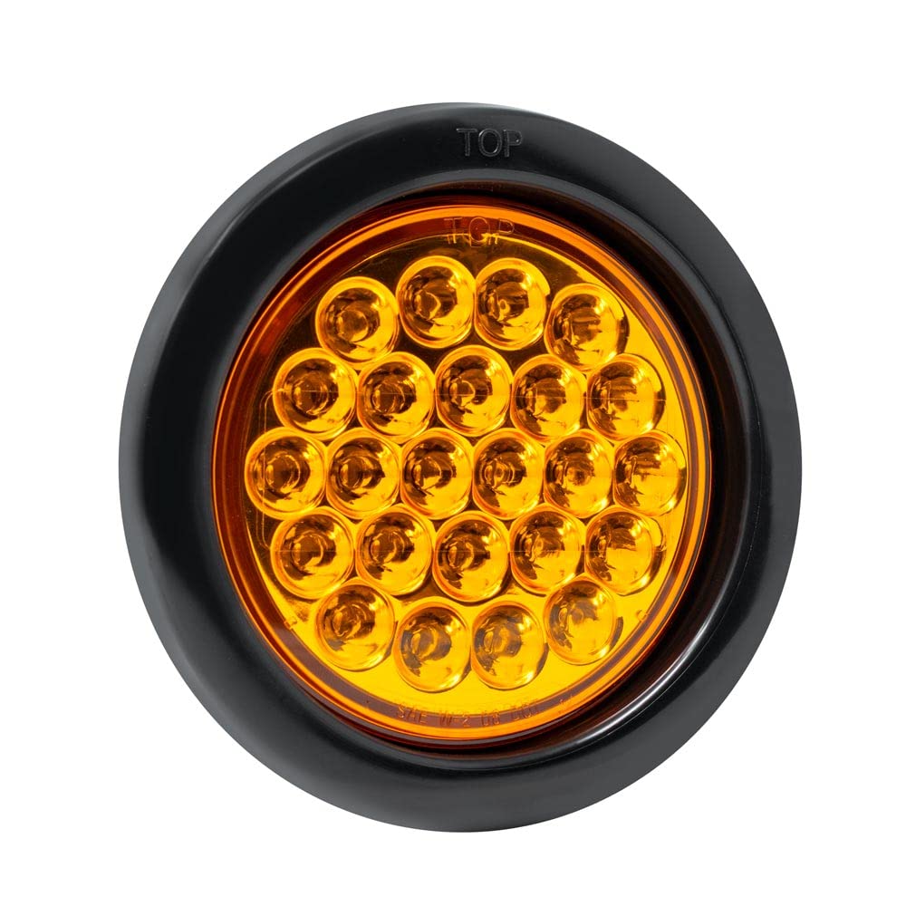 Amazon.com: Pro LED ST40A 4" Round 24 Amber LED's Strobe Light ...