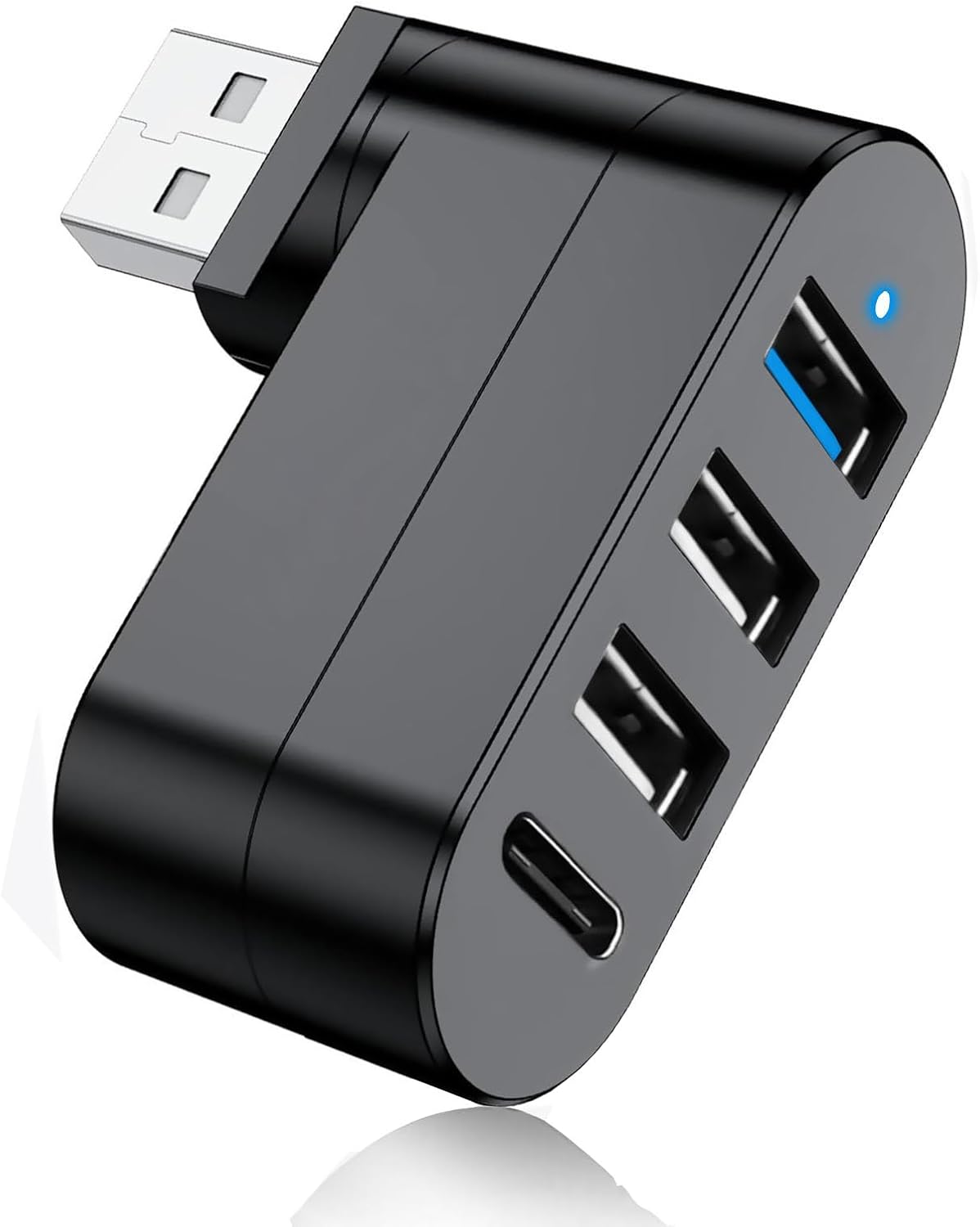 Amazon.com: USB 3.0 Hub [90°/180° Degree Rotatable], 4-Port USB ...