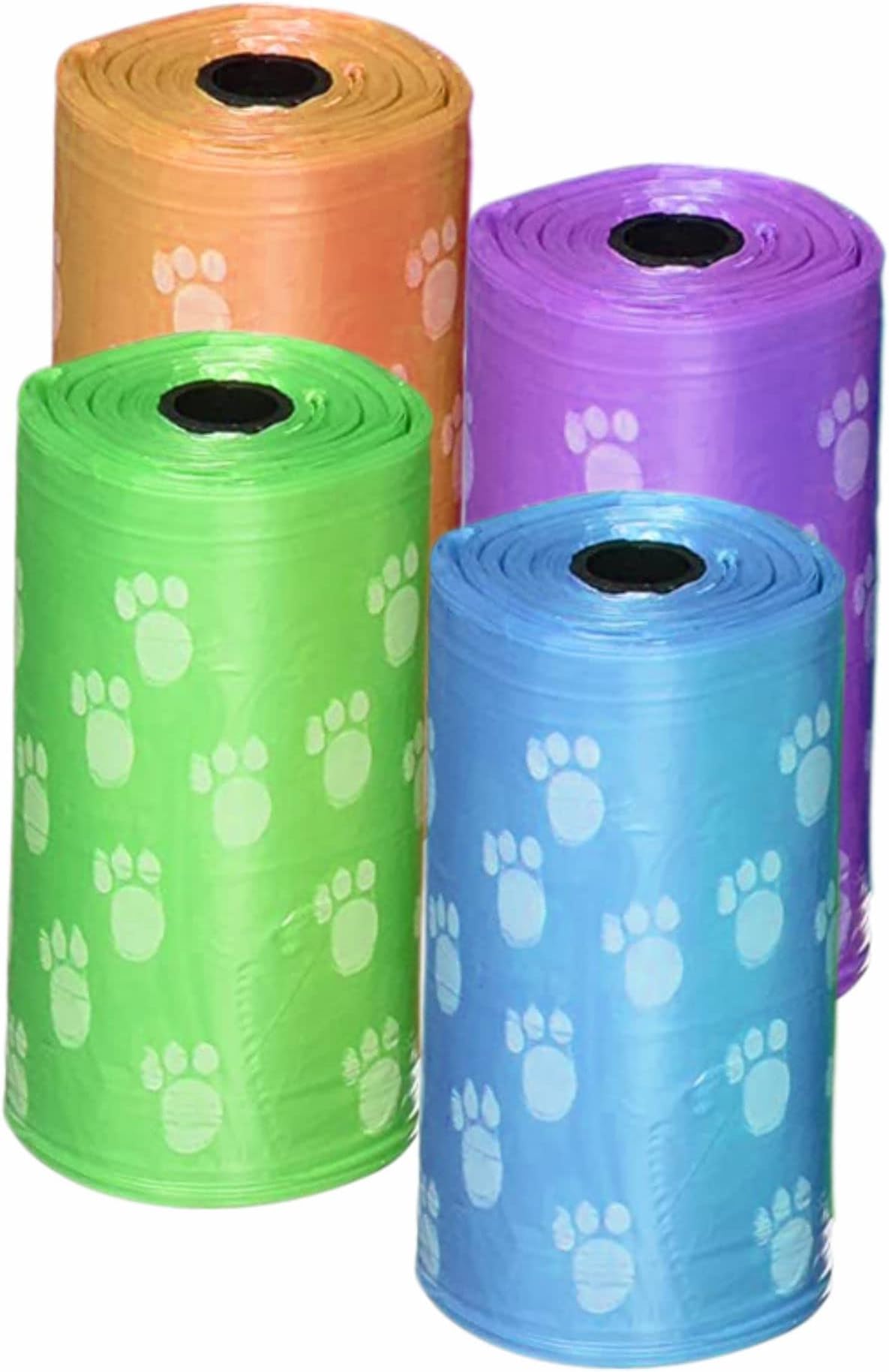 Dog Poo Bags Heavy Duty Doggy Waste Bags Extra Strong Printed Paw ...