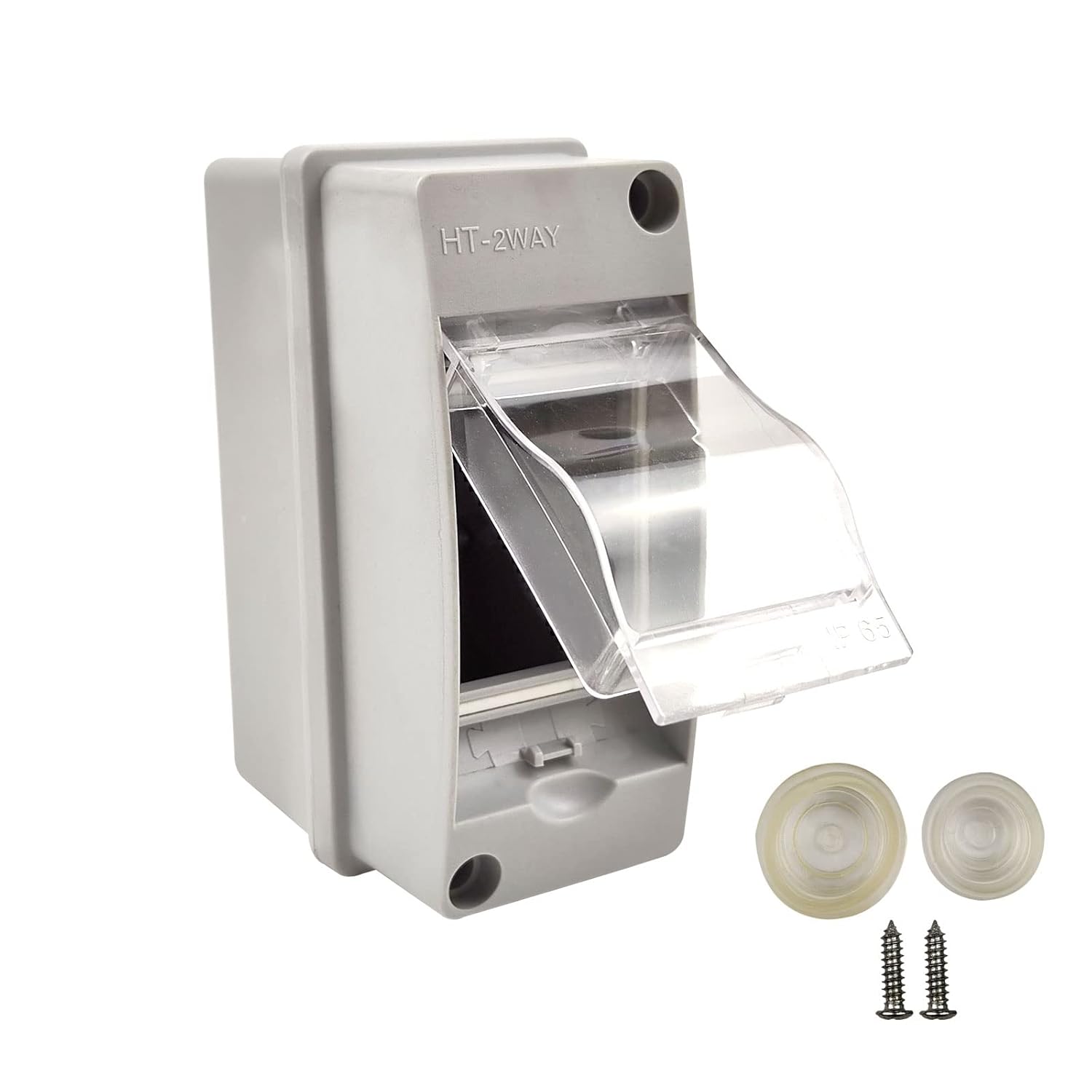 2-Way Distribution Protection Box, IP66 Waterproof Transparent Cover 2 ...