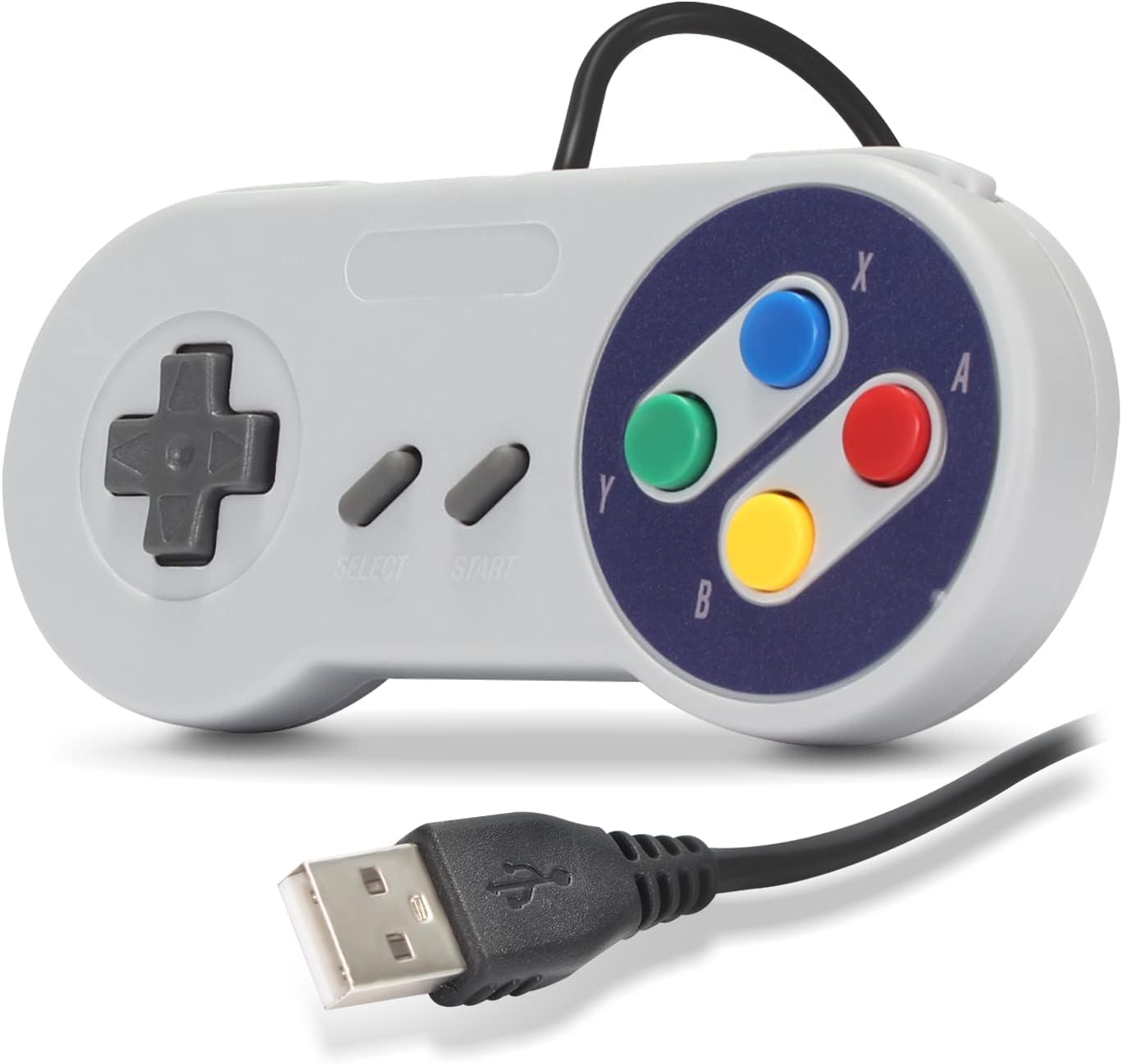 Controle Super Nintendo Snes USB Joystick Retrô com fio Video Game ...
