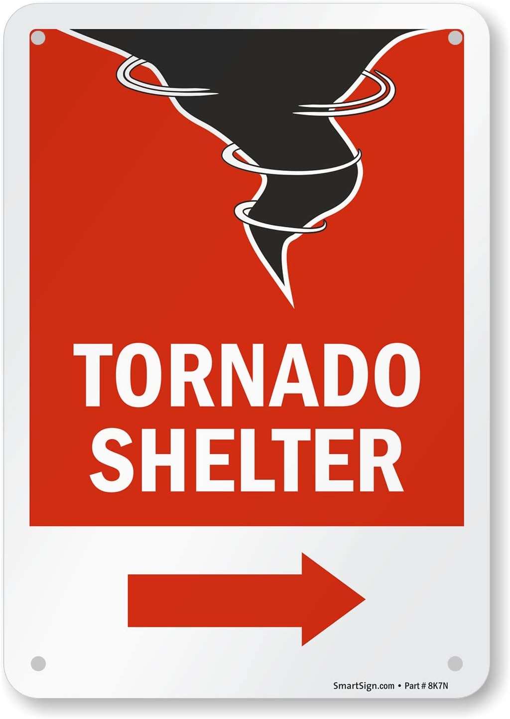 Amazon.com: SmartSign 14 x 10 inch "Severe Weather Shelter Area Sticker ...