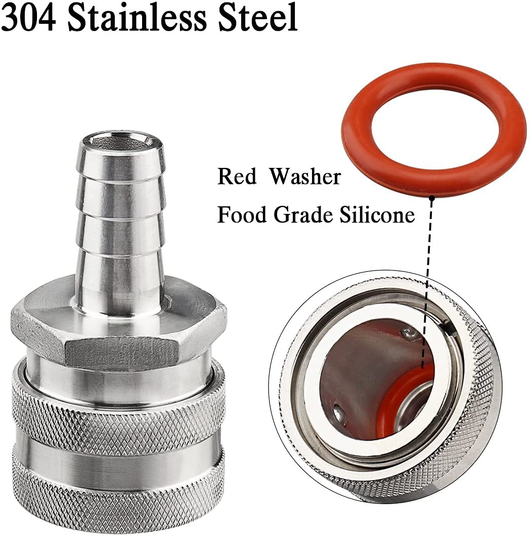 Snapklik.com : FERRODAY Stainless Steel Quick Disconnect Set 1/2 NPT ...
