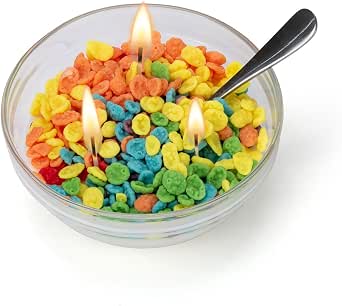 Amazon.com: Mesiiloly Cereal Candle Bowl,Fruit Scented Food Candles ...