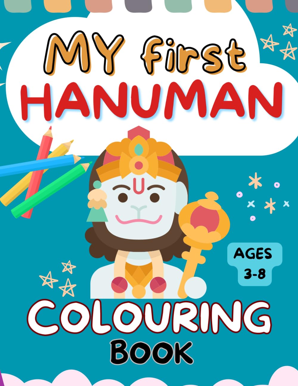 Buy My first Hanuman colouring book | Large print | 8.5 x 11 inches ...