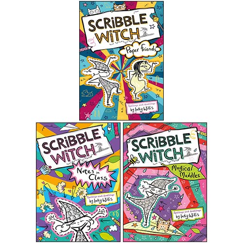 Scribble Witch (1 -3) Collection 3 Books Set By Inky Willis (Notes in ...