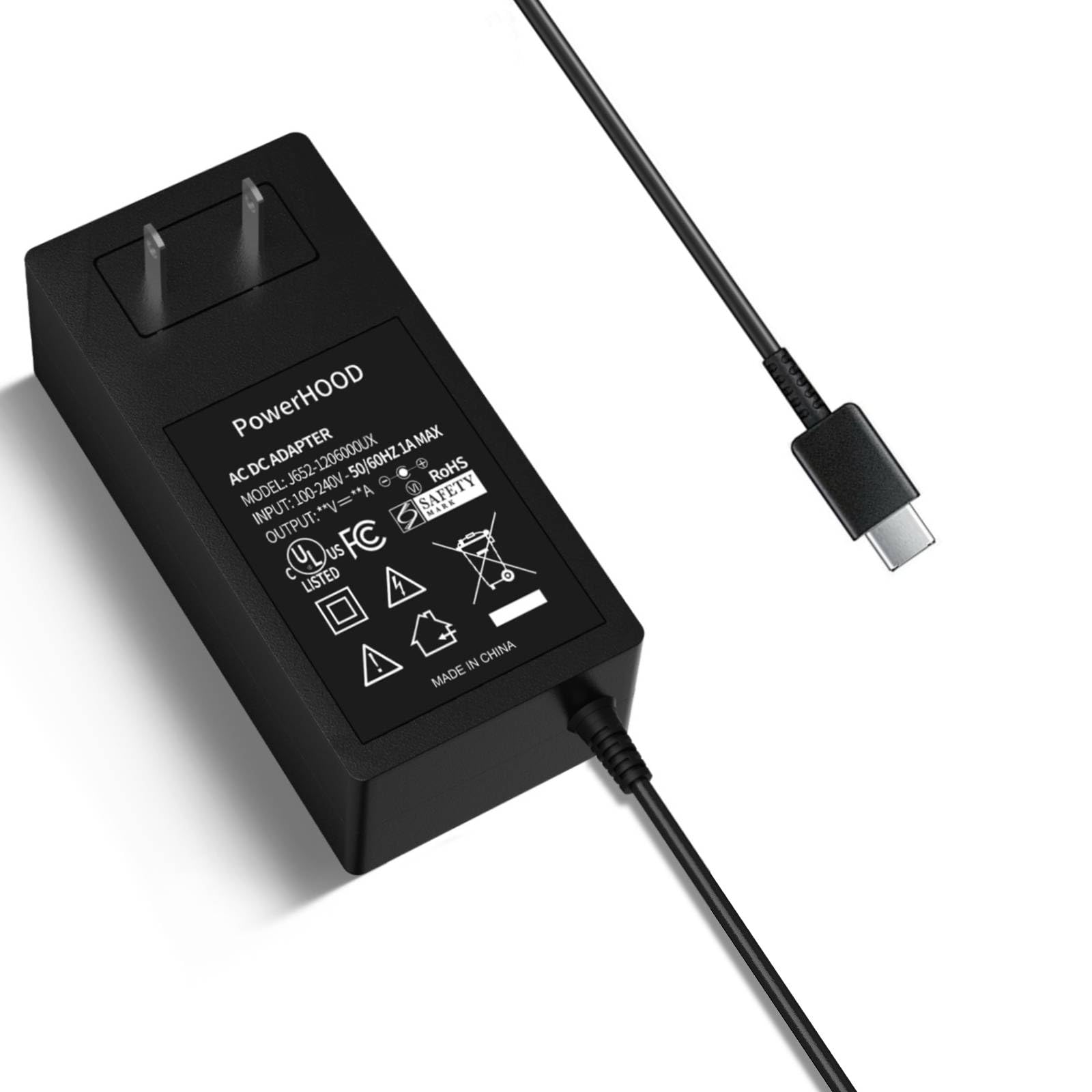 Amazon.com: PowerHOOD 19V Type-C AC Adapter Compatible with ACEMAGIC 15 ...