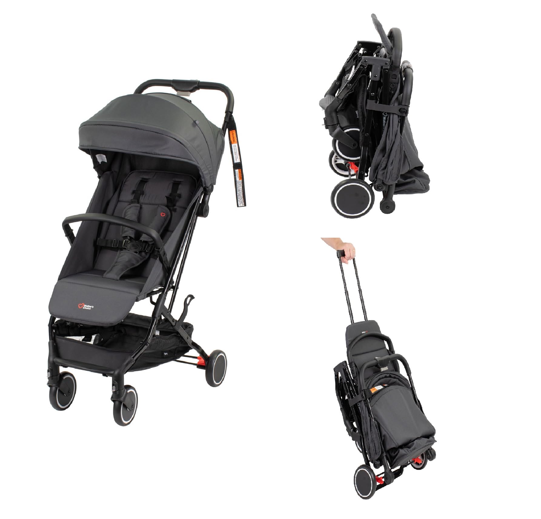 Mother's Choice Minny Ultra Compact Trolley Stroller ,Mineral Grey ...