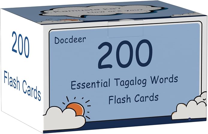 Amazon.com: 200 Essential Tagalog Words Vocabulary Flash Cards ...