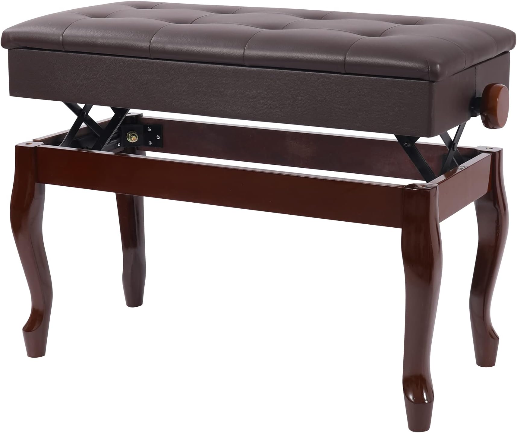 Amazon.com: CPS Imports Genuine Leather Walnut Concert Grand Duet Piano ...