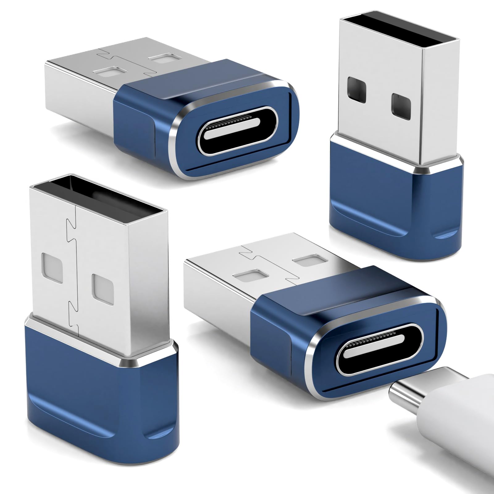 Amazon.com: USB to USB C Adapter 4 Pack,Type-C Female to USB A Male ...